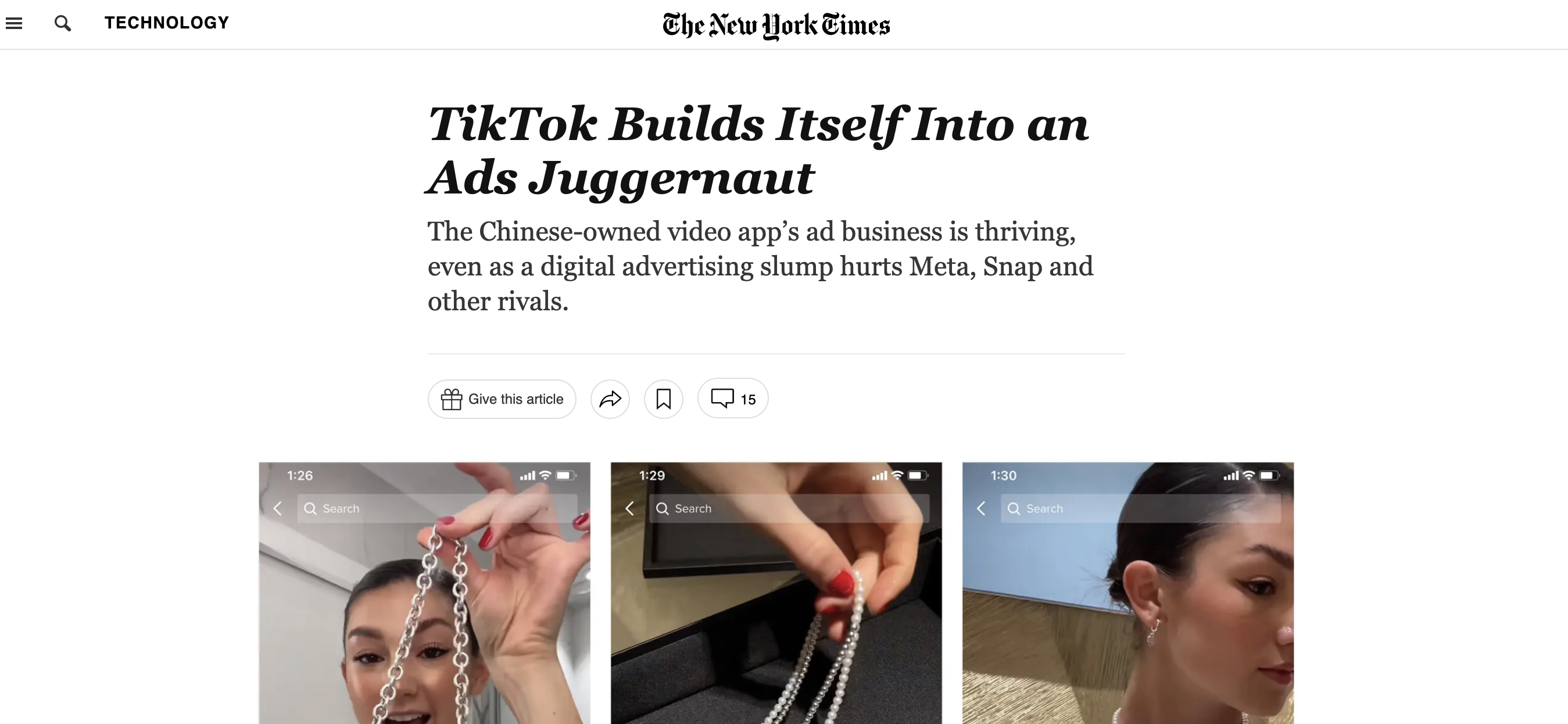 Pixalate in the NYT: 'TikTok Builds Itself Into an Ads Juggernaut'